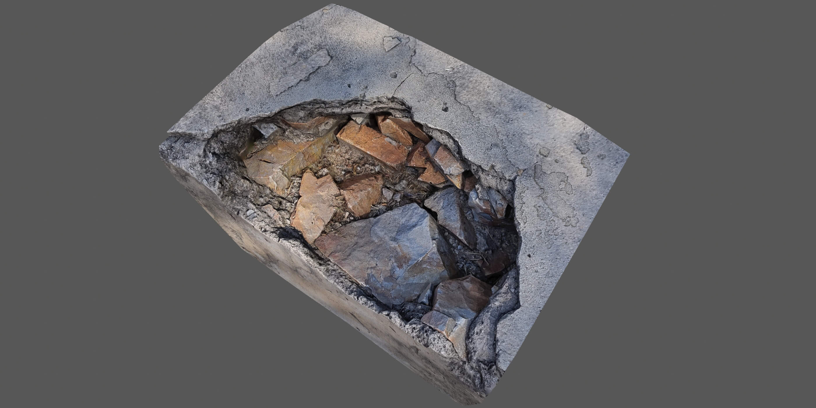 Stone Wall 2 - 3D Model by netleon