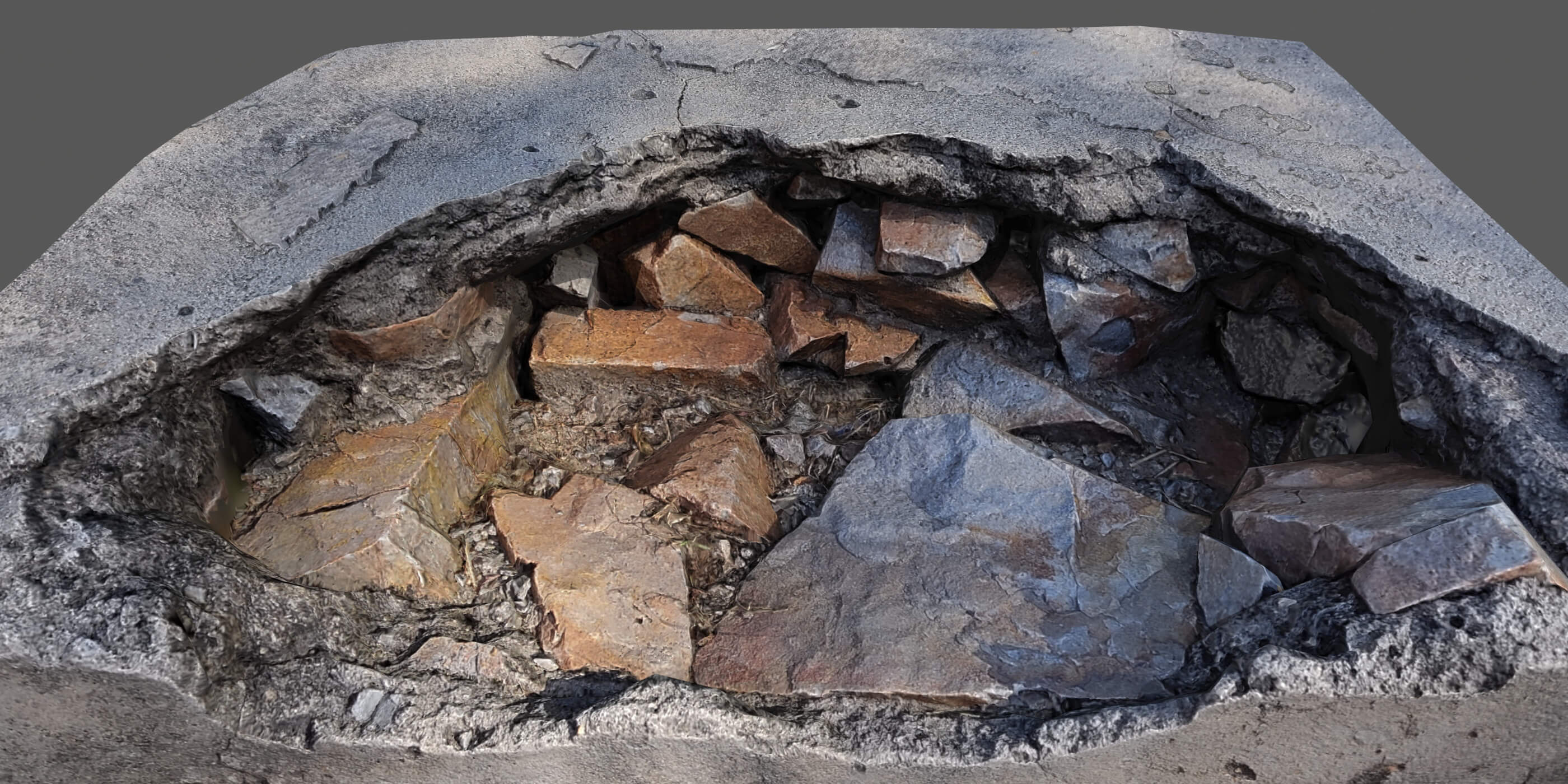 Stone Wall 2 - 3D Model by netleon