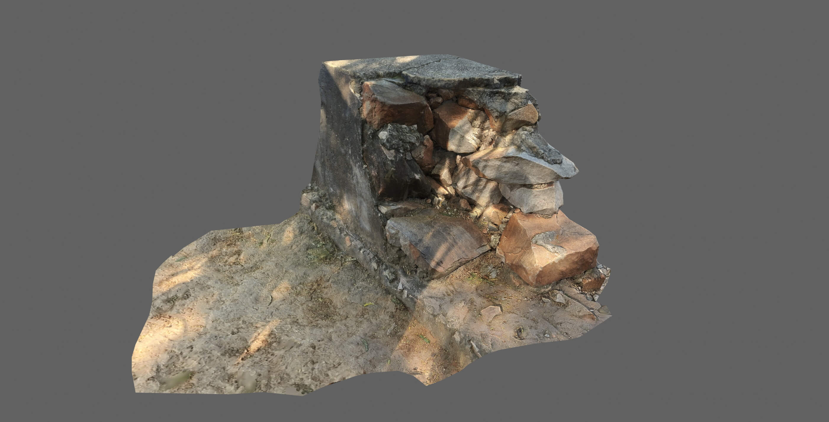 Stone Wall - 3D Model by netleon