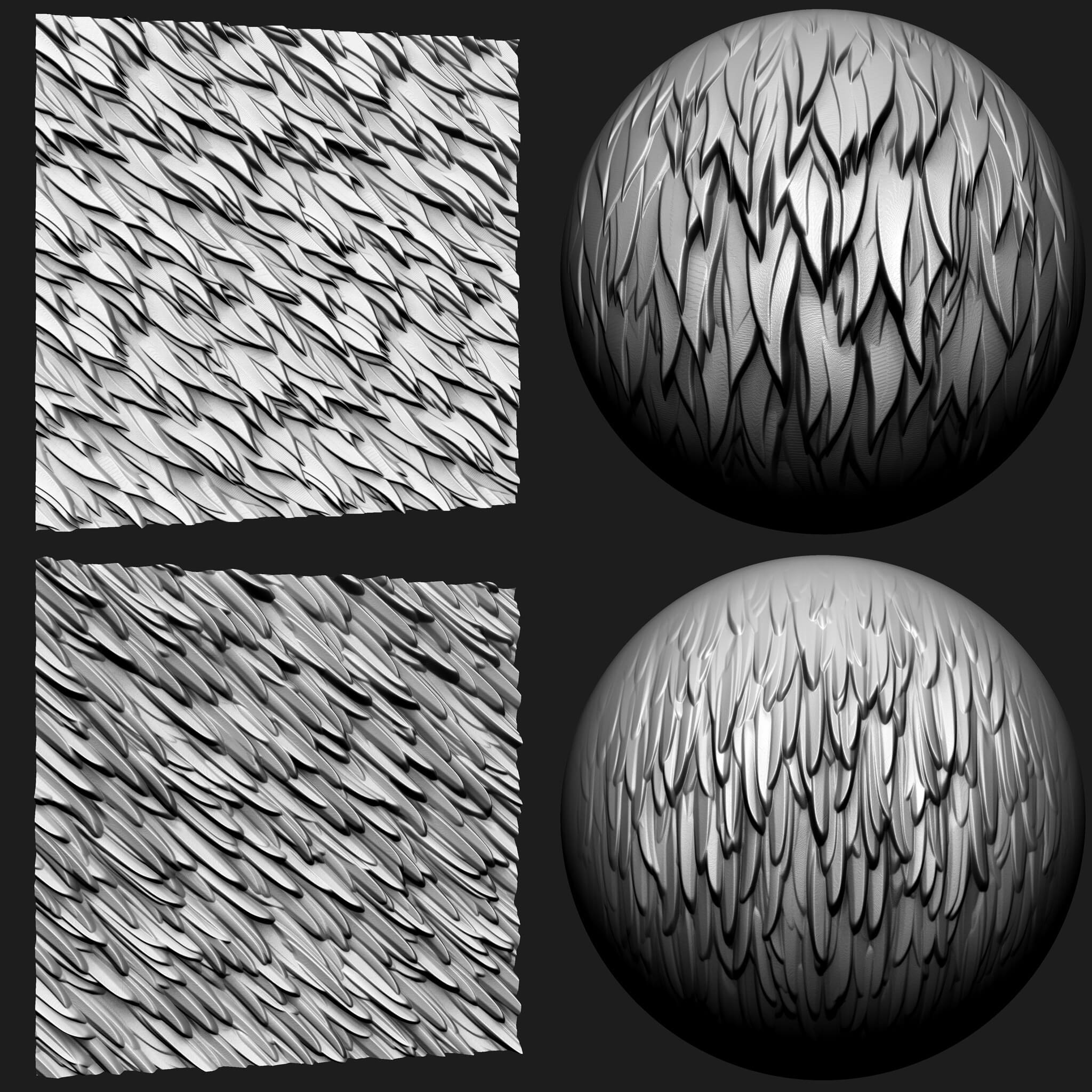 Stylized Fur and Hair VDM Brushes and Noise Vol 2 - Brush or Tool by ...
