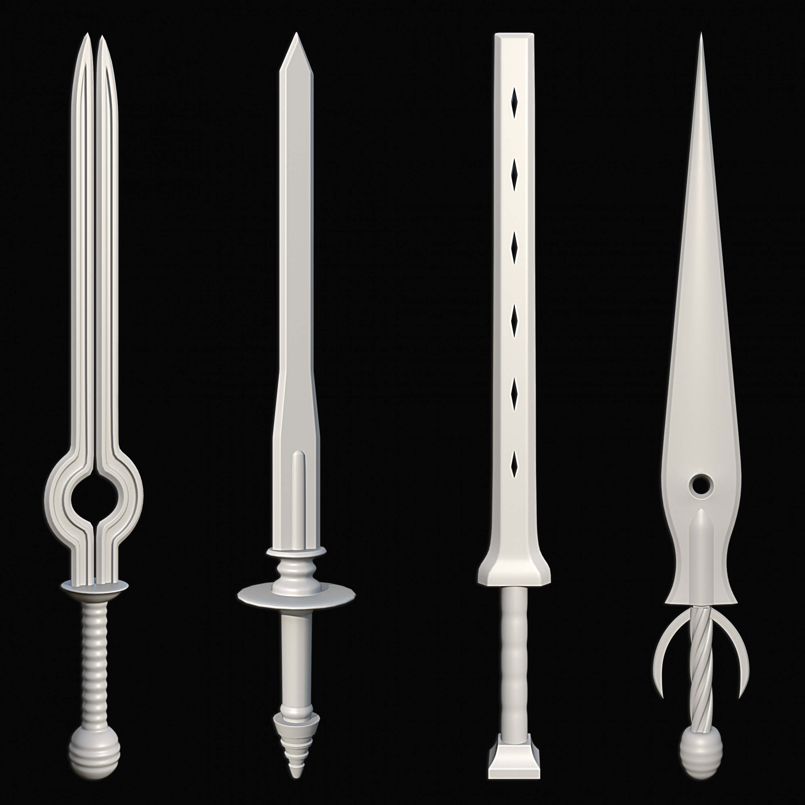 Sword Base Mesh Vol 2 - 3D Model by netleon