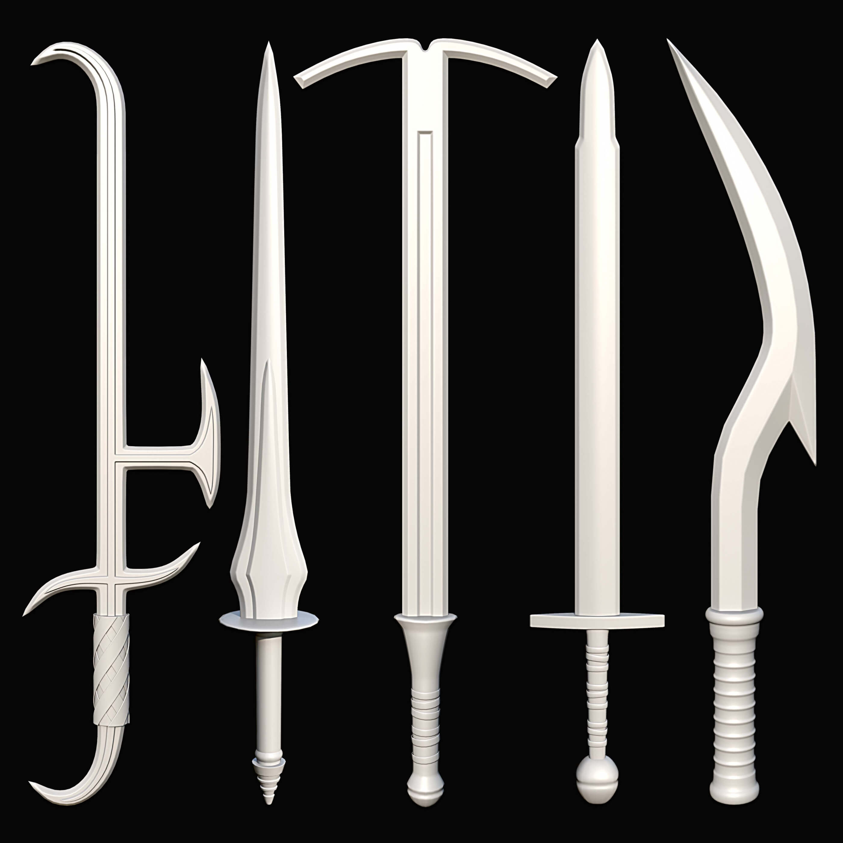 Sword Base Mesh Vol 3 - 3D Model by netleon
