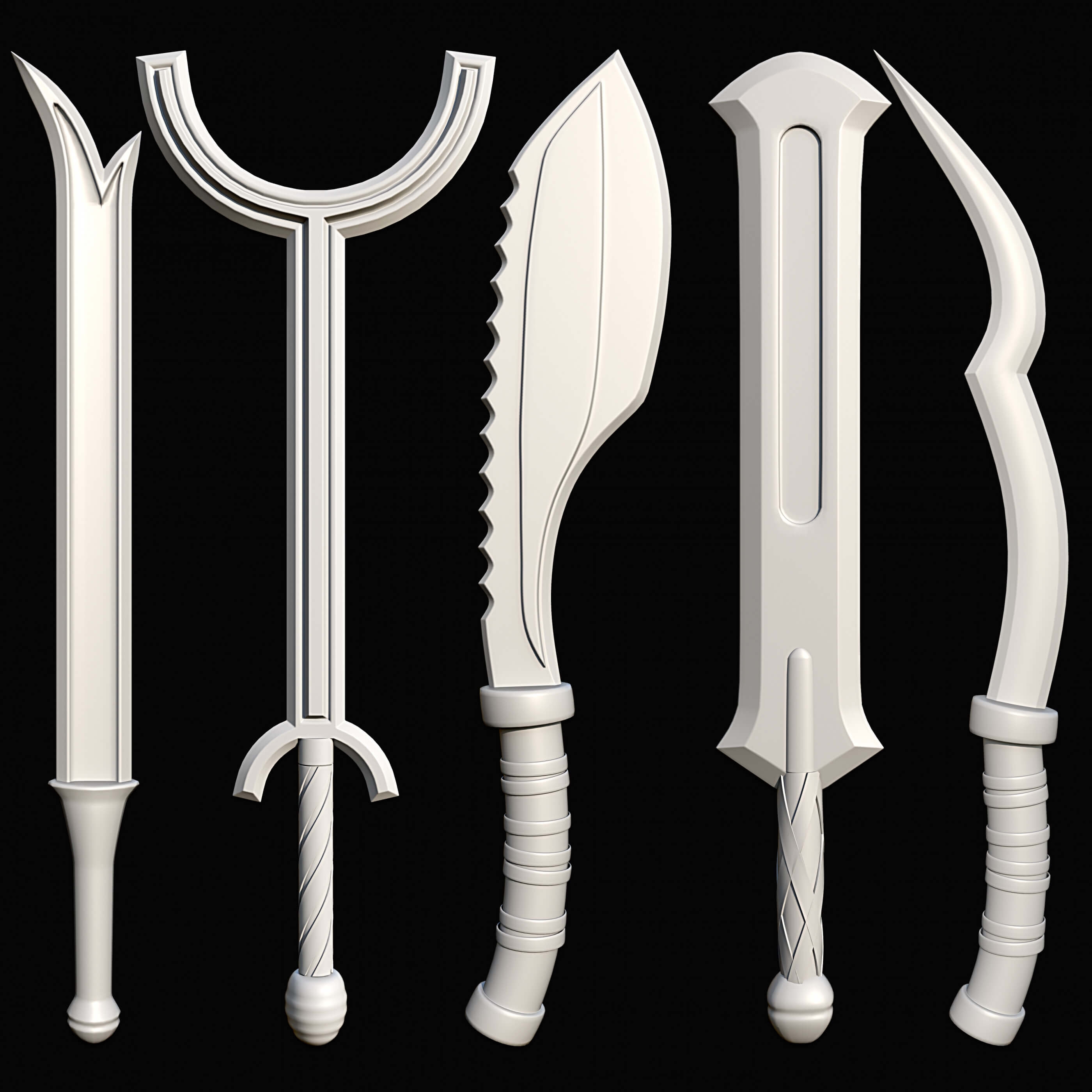 Sword Base Mesh Vol 3 - 3D Model by netleon