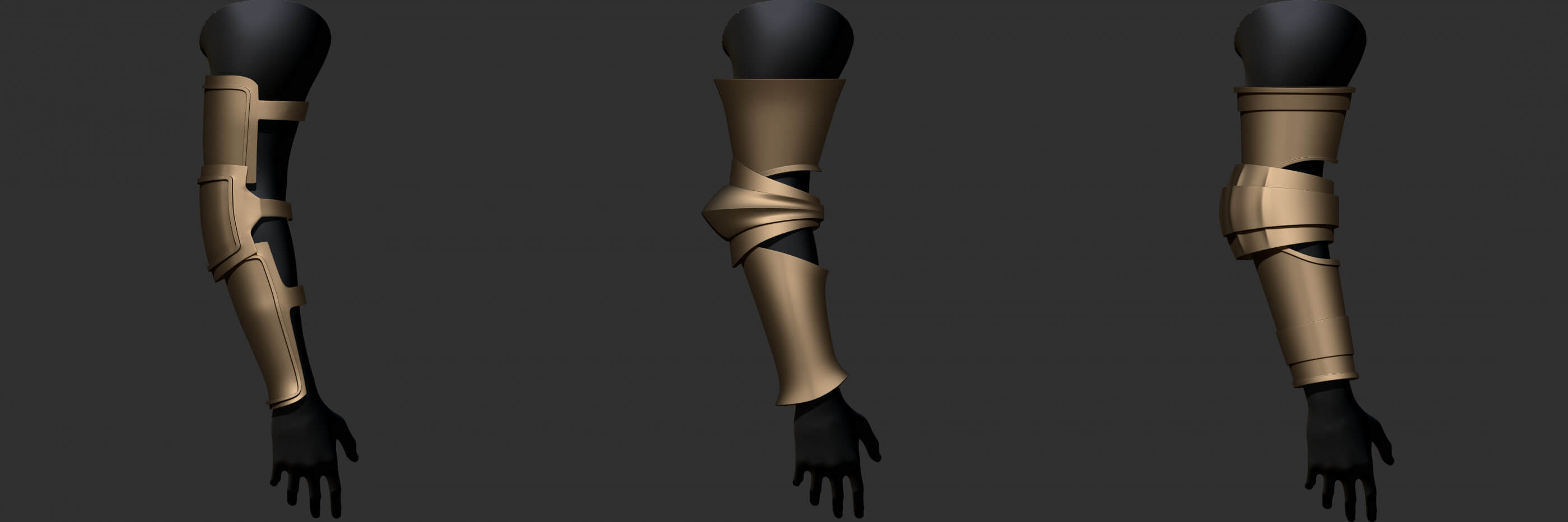 Vambrace Collection Vol 2 - 3D Model by netleon