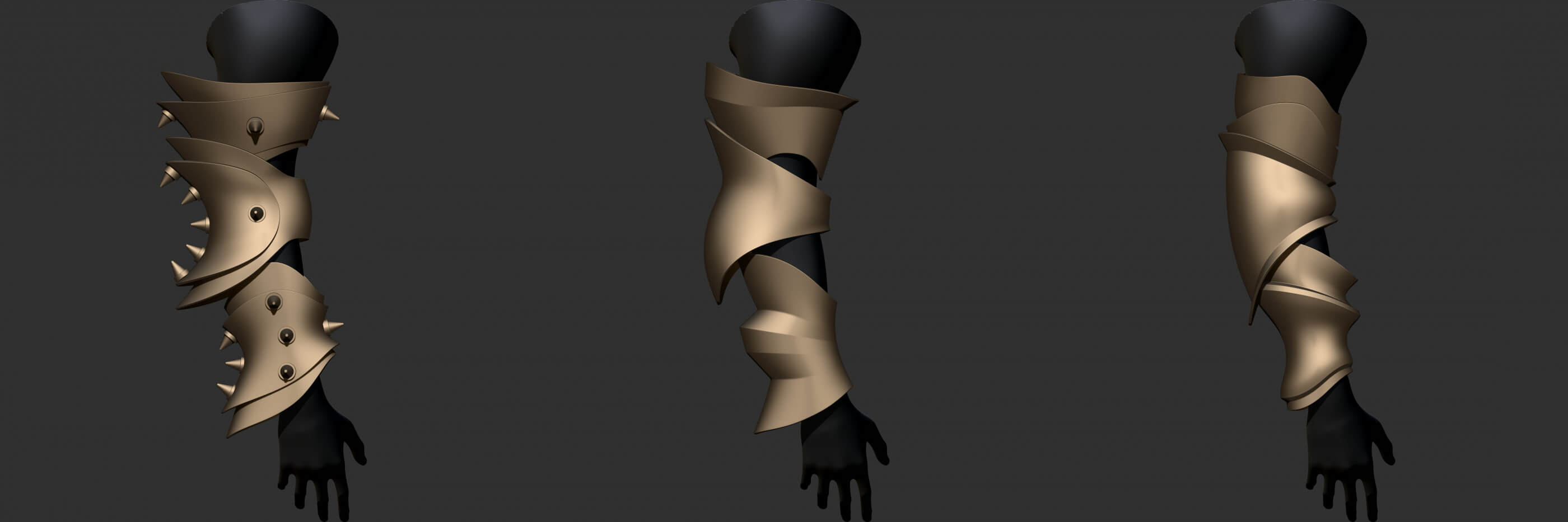 Vambrace Vol 3 - 3D Model by netleon