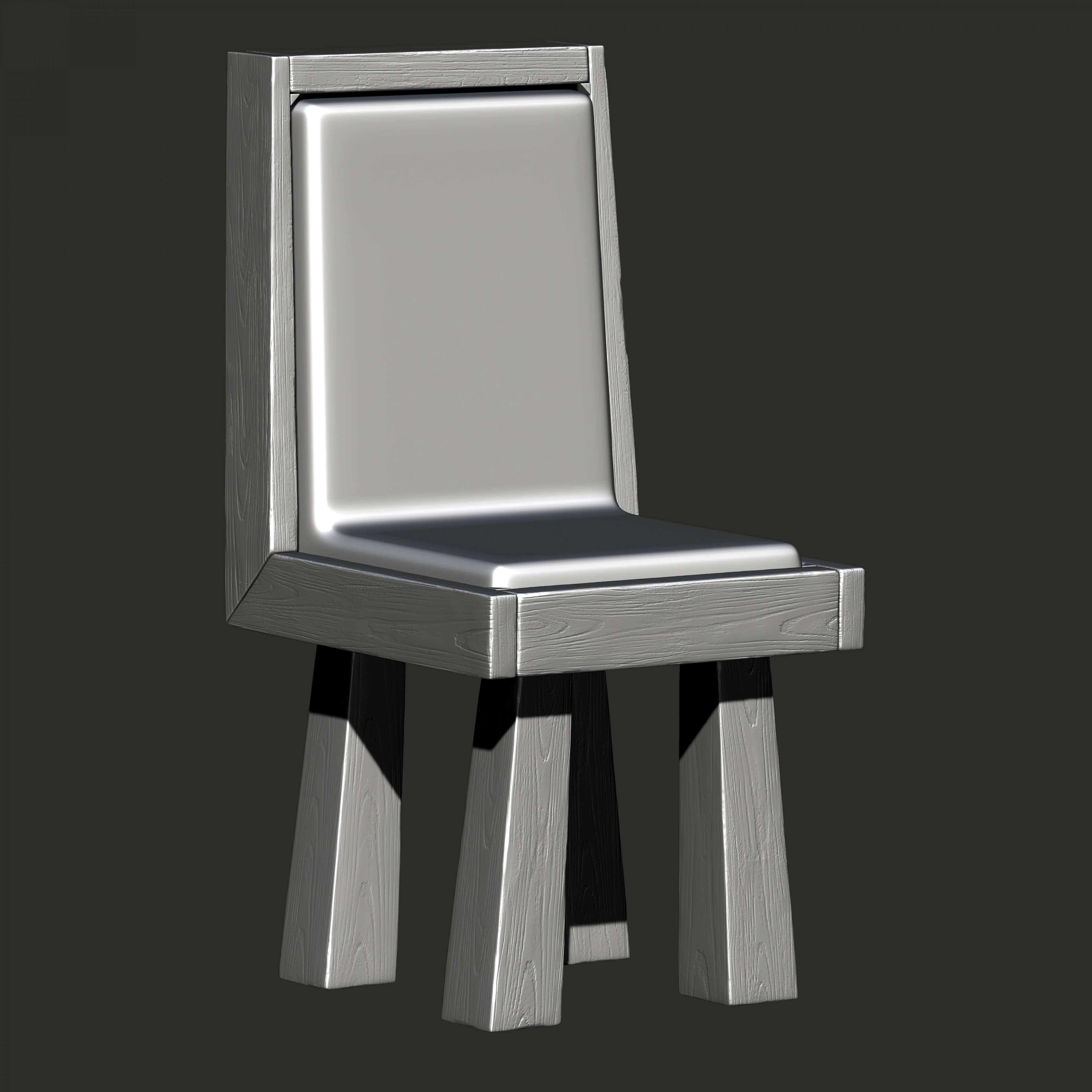 Wooden Furniture Base Mesh - 3D Model by netleon