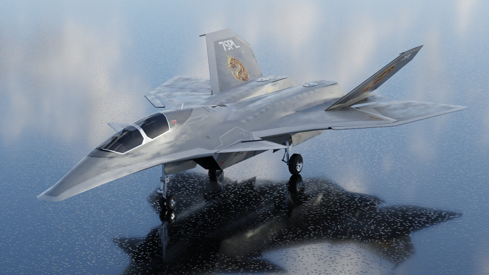 Avic J-50 White Emperor 3D Model by NETRUNNER_pl