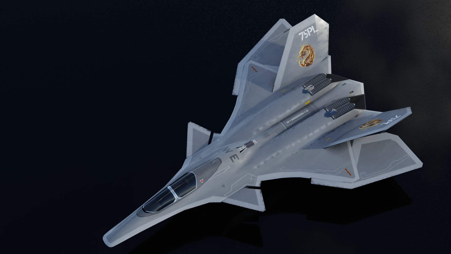 Avic J-50 White Emperor 3D Model by NETRUNNER_pl