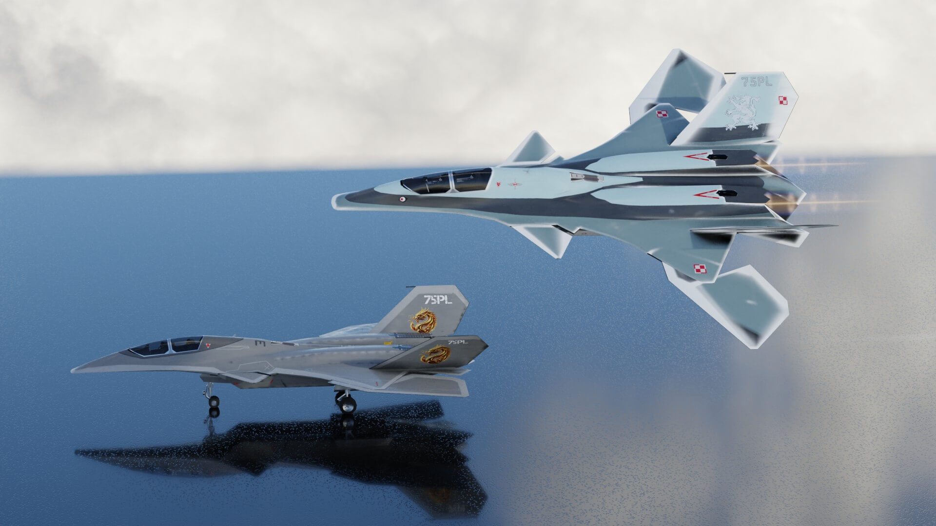 Avic J-50 White Emperor 3D Model by NETRUNNER_pl