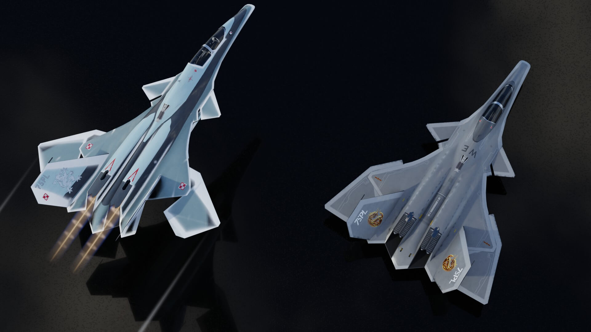 Avic J-50 White Emperor 3D Model by NETRUNNER_pl