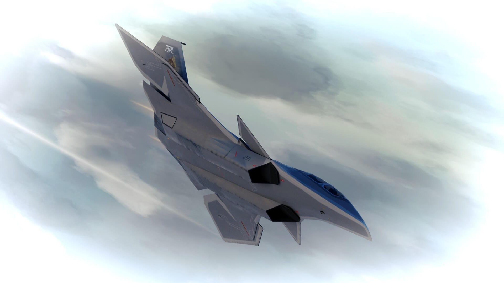 Avic J-50 White Emperor 3D Model by NETRUNNER_pl