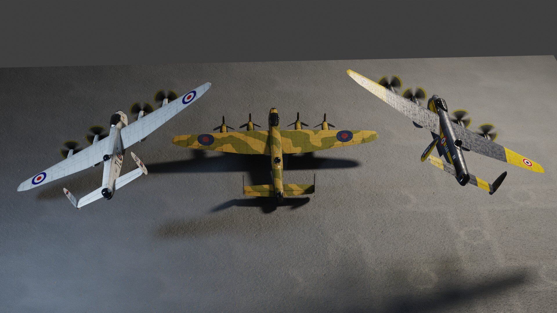 Avro Lancaster WW2 Bomber - 3D Model by NETRUNNER_pl