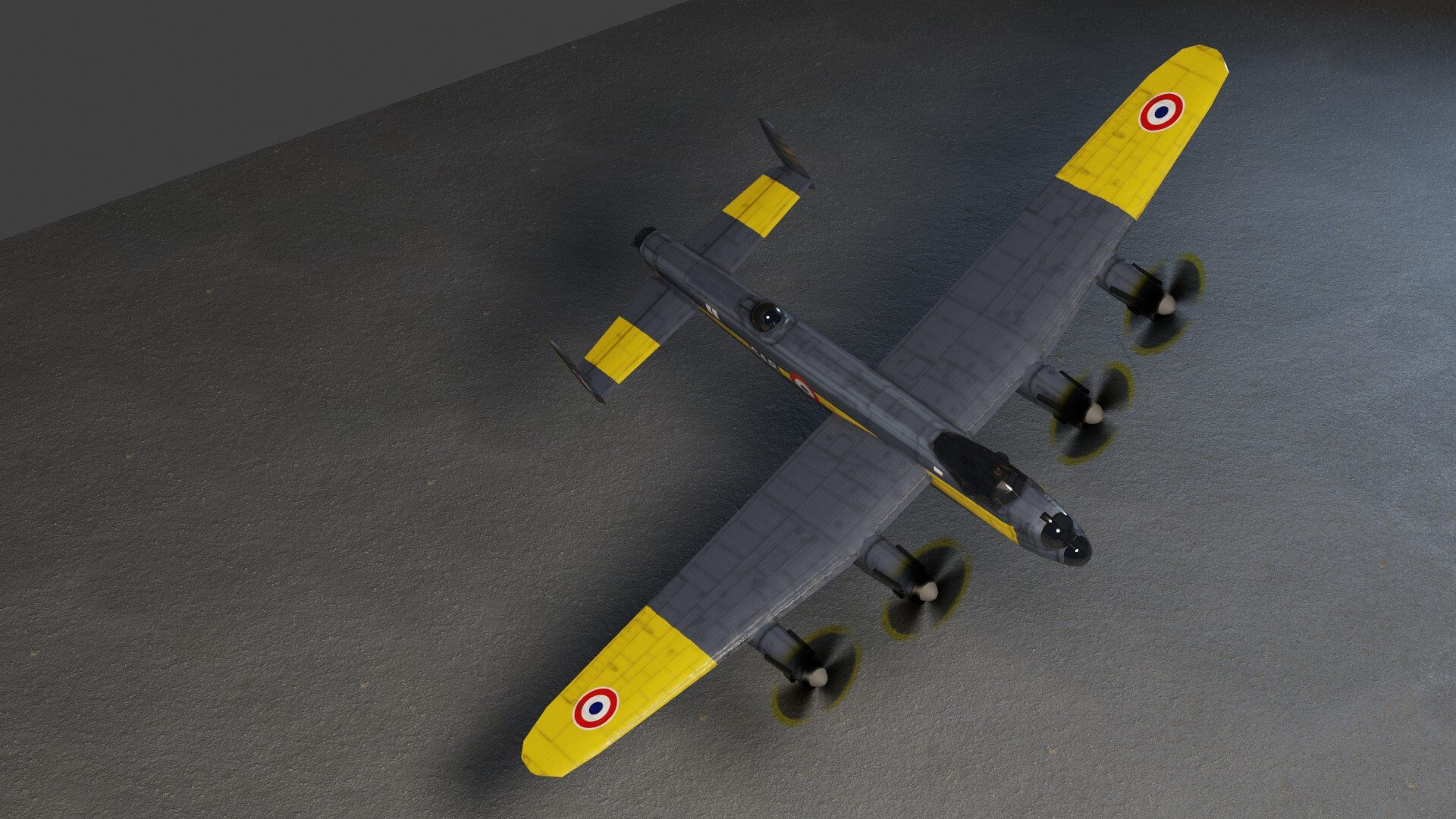 Avro Lancaster WW2 Bomber - 3D Model by NETRUNNER_pl