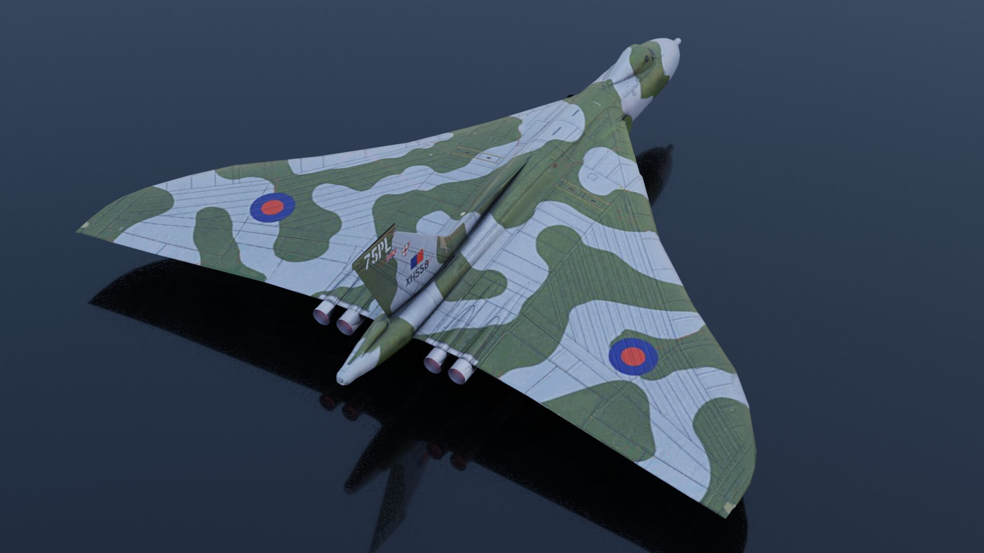 Avro Vulcan bomber - 3D Model by NETRUNNER_pl