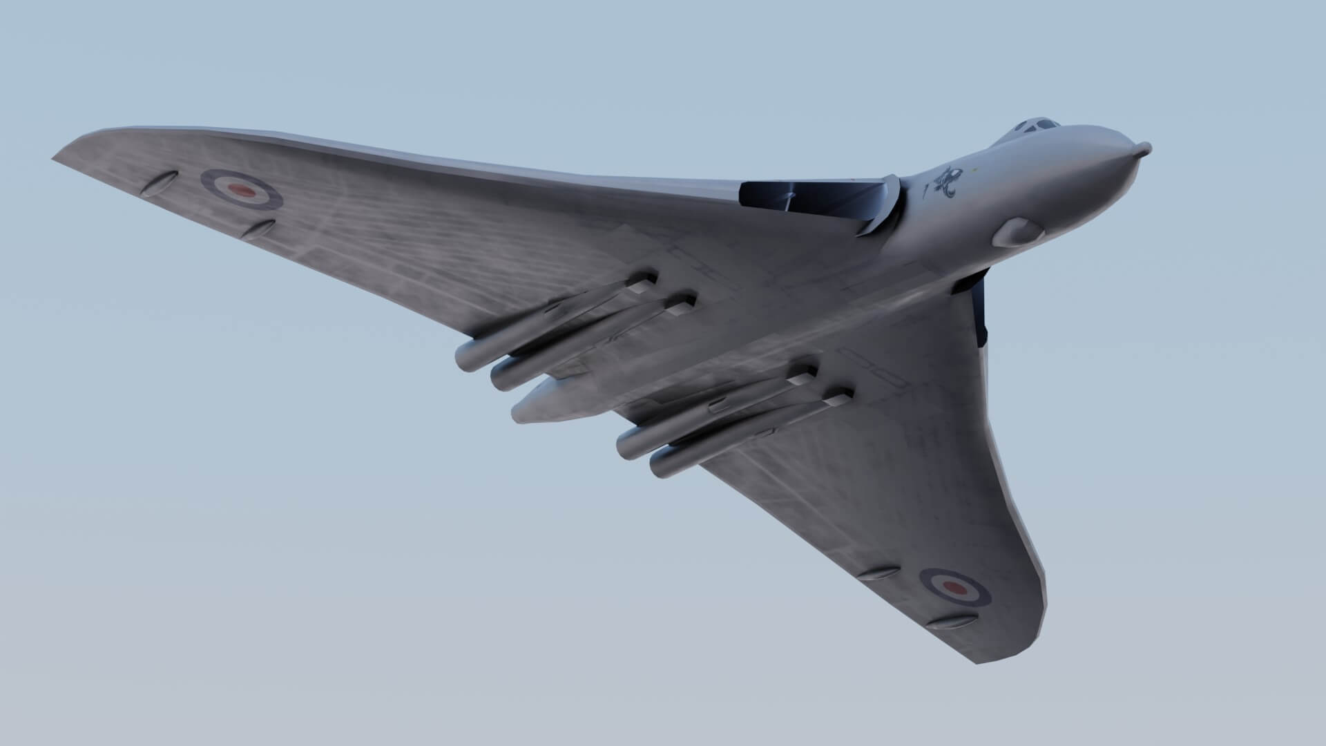 Avro Vulcan bomber - 3D Model by NETRUNNER_pl