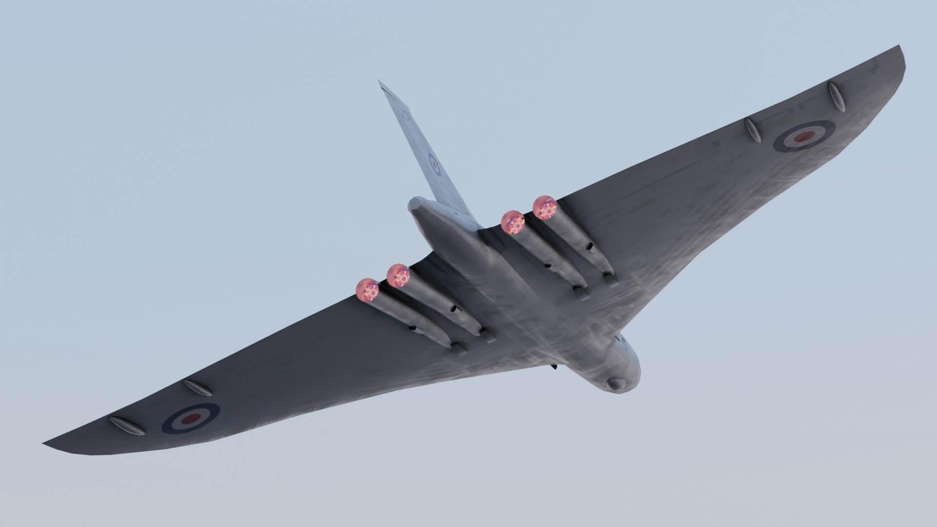 Avro Vulcan bomber - 3D Model by NETRUNNER_pl
