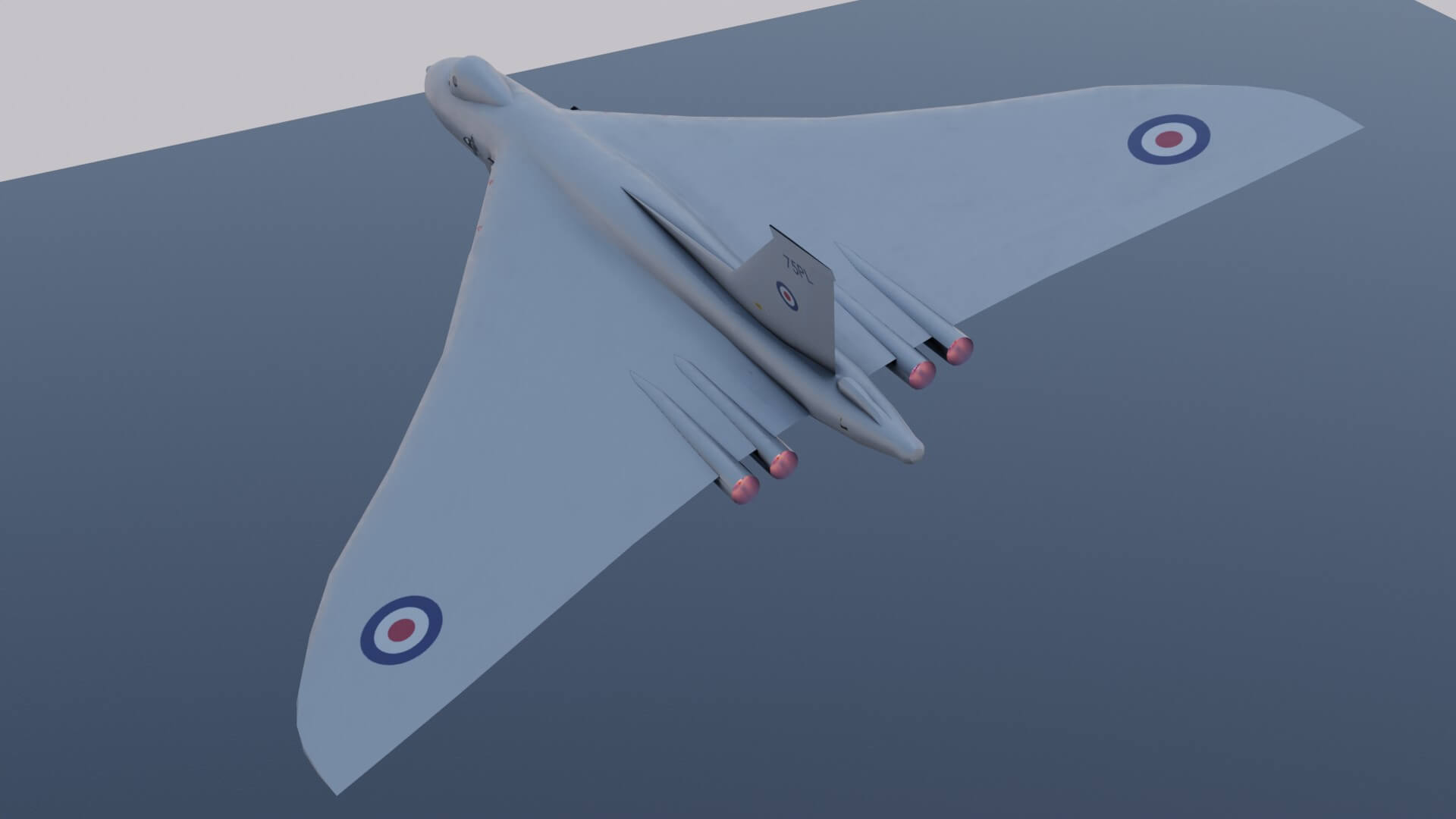 Avro Vulcan bomber - 3D Model by NETRUNNER_pl