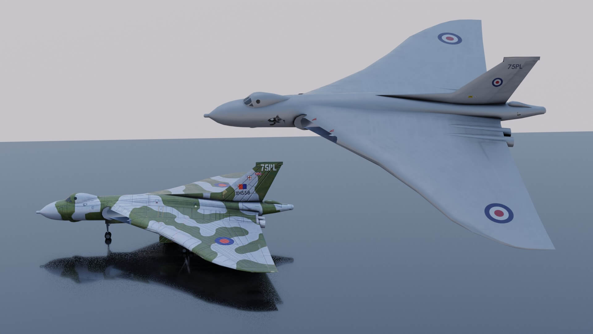 Avro Vulcan bomber - 3D Model by NETRUNNER_pl