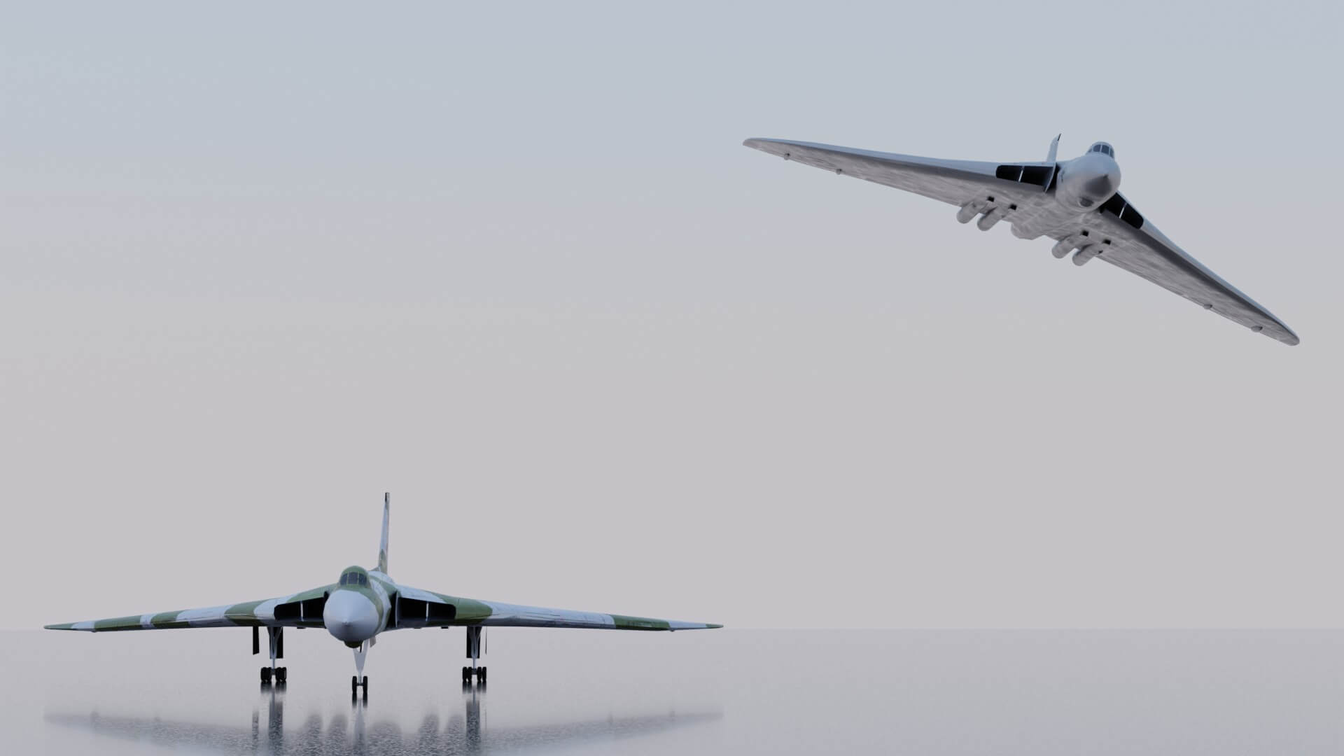 Avro Vulcan bomber - 3D Model by NETRUNNER_pl