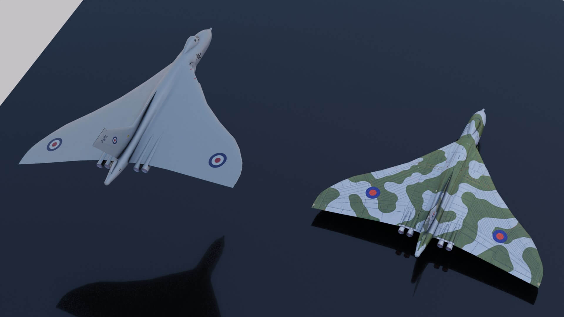 Avro Vulcan bomber - 3D Model by NETRUNNER_pl