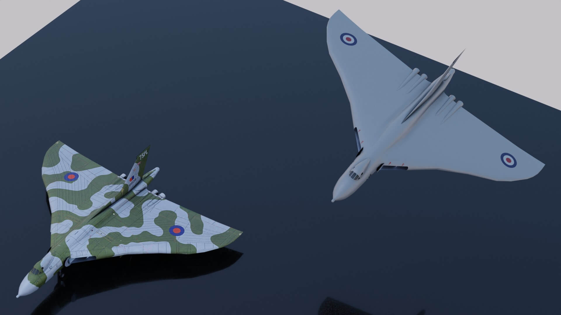 Avro Vulcan bomber - 3D Model by NETRUNNER_pl