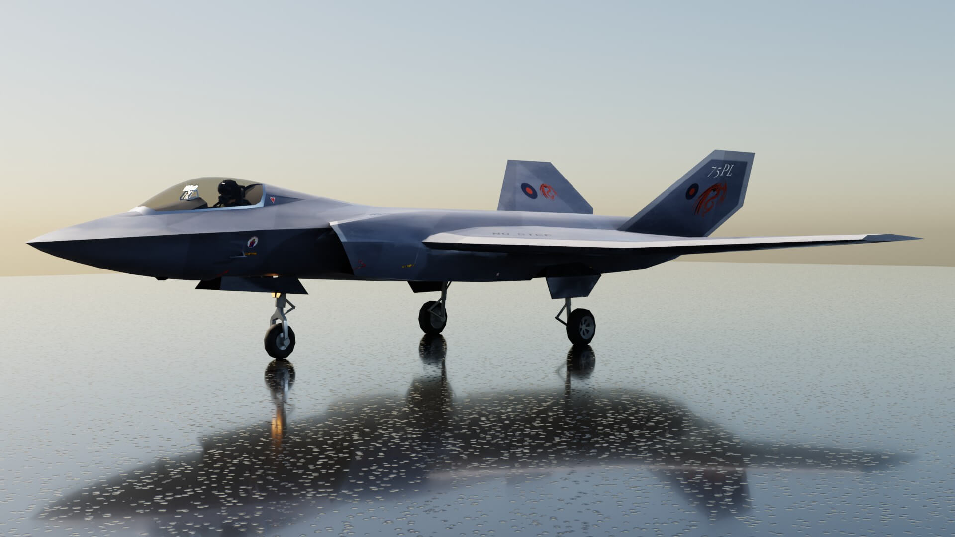 BAE Tempest Fighterjet - 3D Model by NETRUNNER_pl