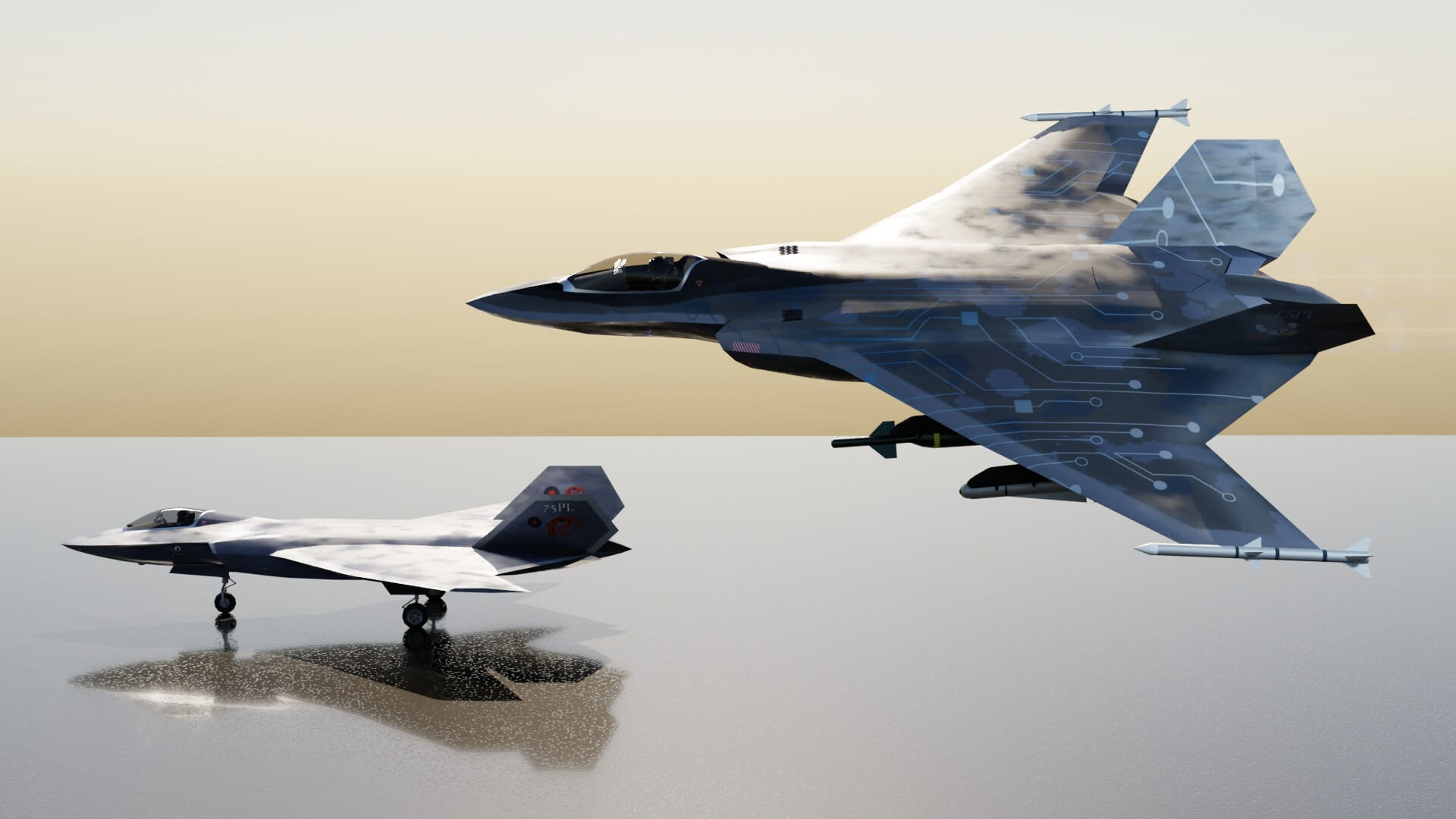 BAE Tempest Fighterjet - 3D Model by NETRUNNER_pl