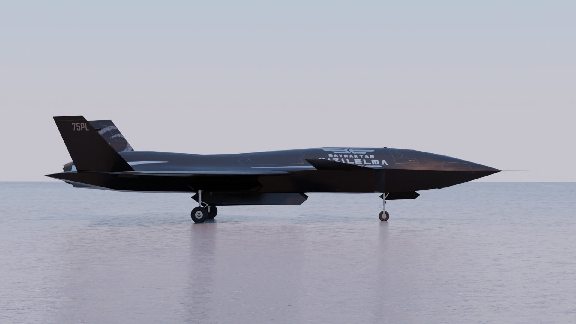 Bayraktar Kizilelma - 3D Model by NETRUNNER_pl