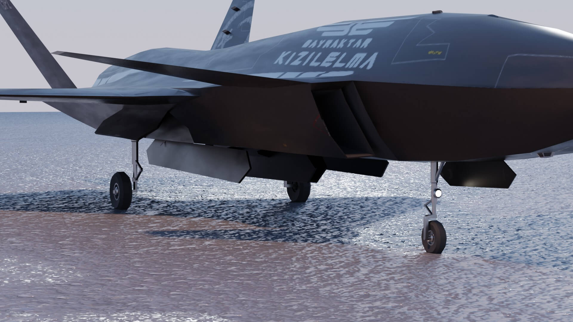 Bayraktar Kizilelma - 3D Model by NETRUNNER_pl