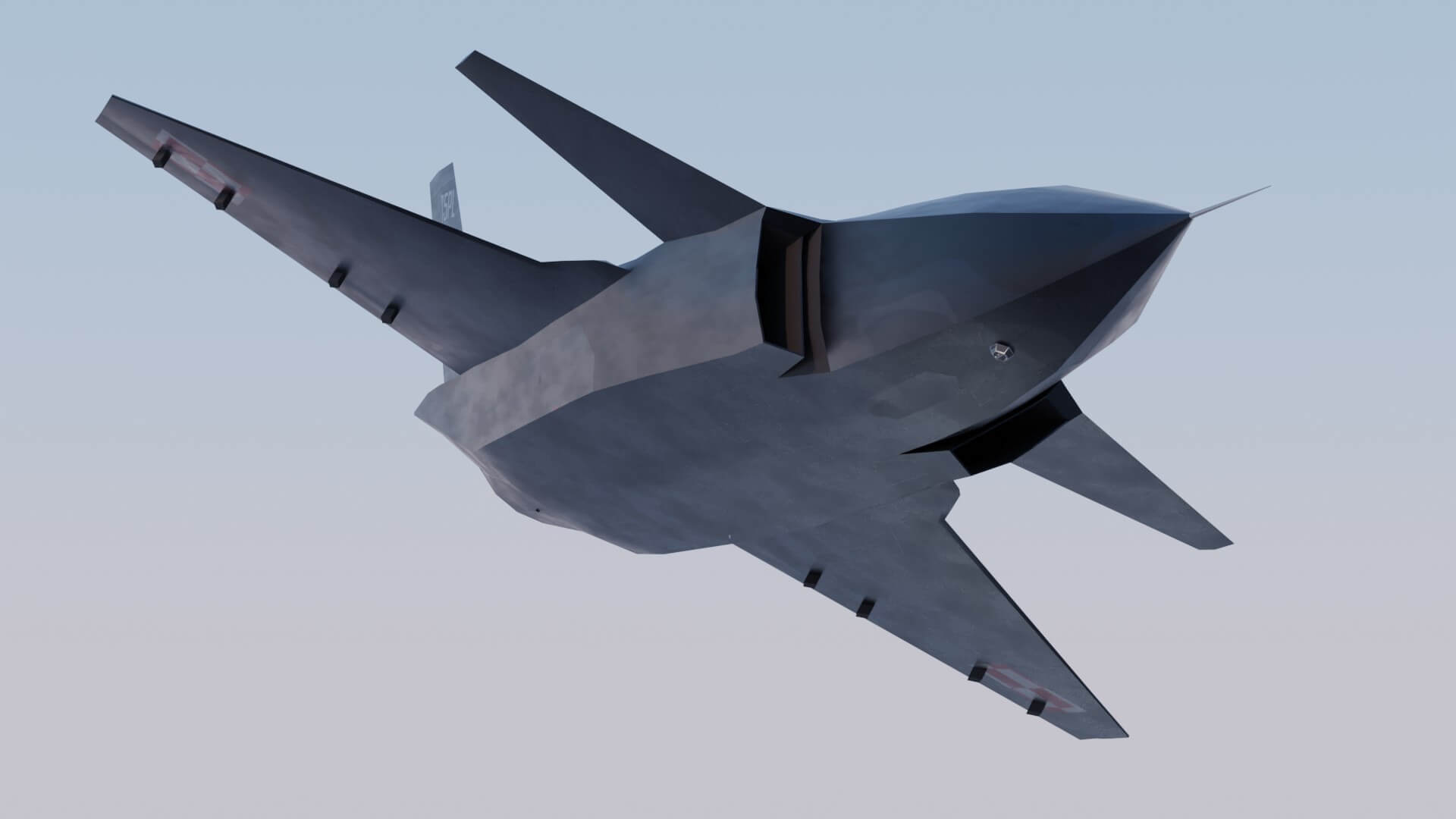 Bayraktar Kizilelma - 3D Model by NETRUNNER_pl