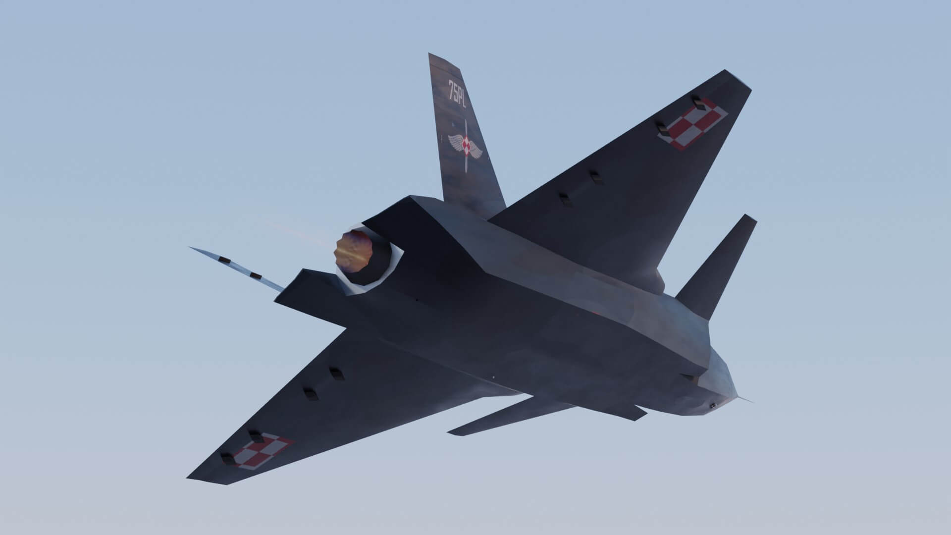 Bayraktar Kizilelma - 3D Model by NETRUNNER_pl