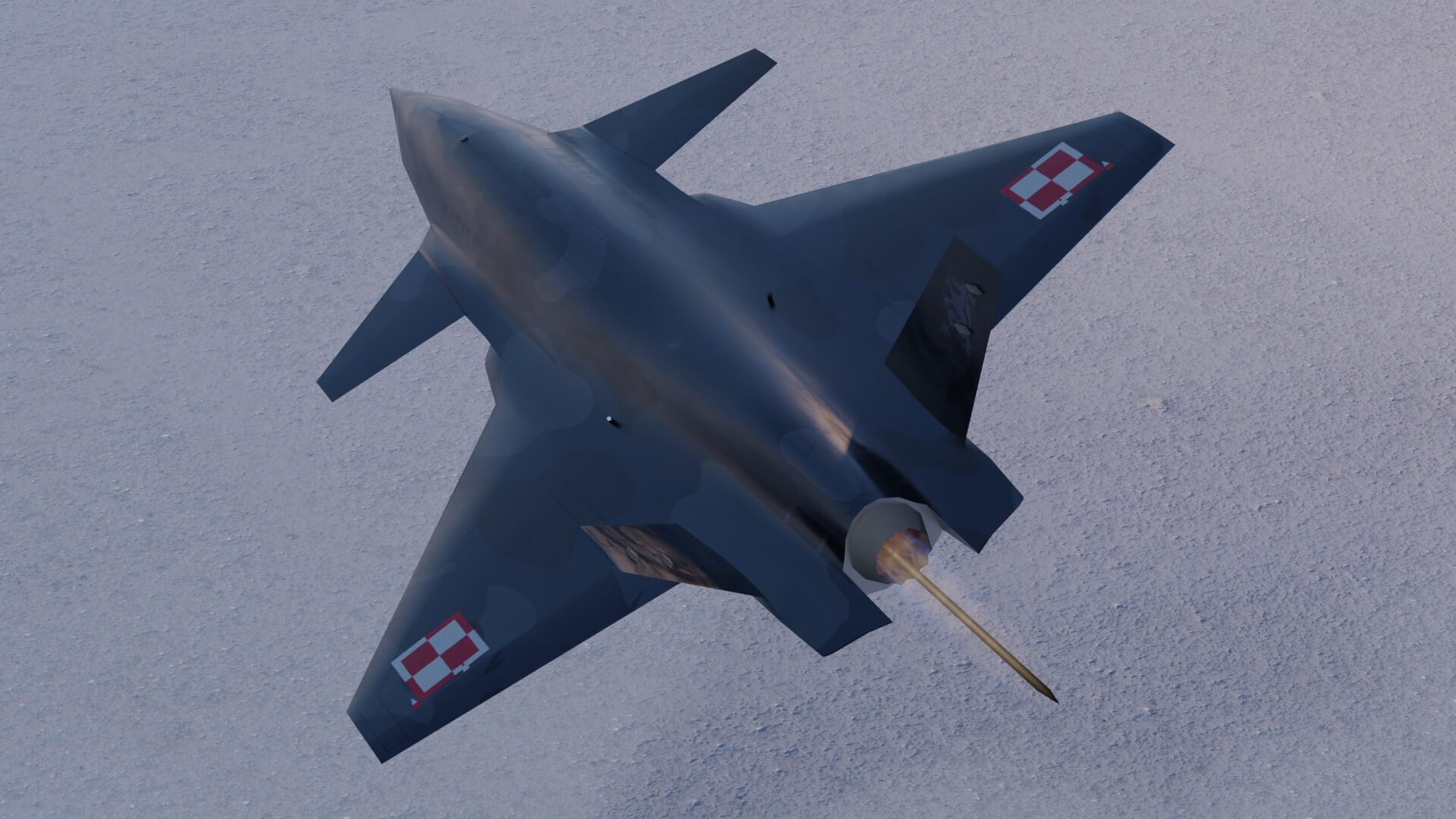 Bayraktar Kizilelma - 3D Model by NETRUNNER_pl