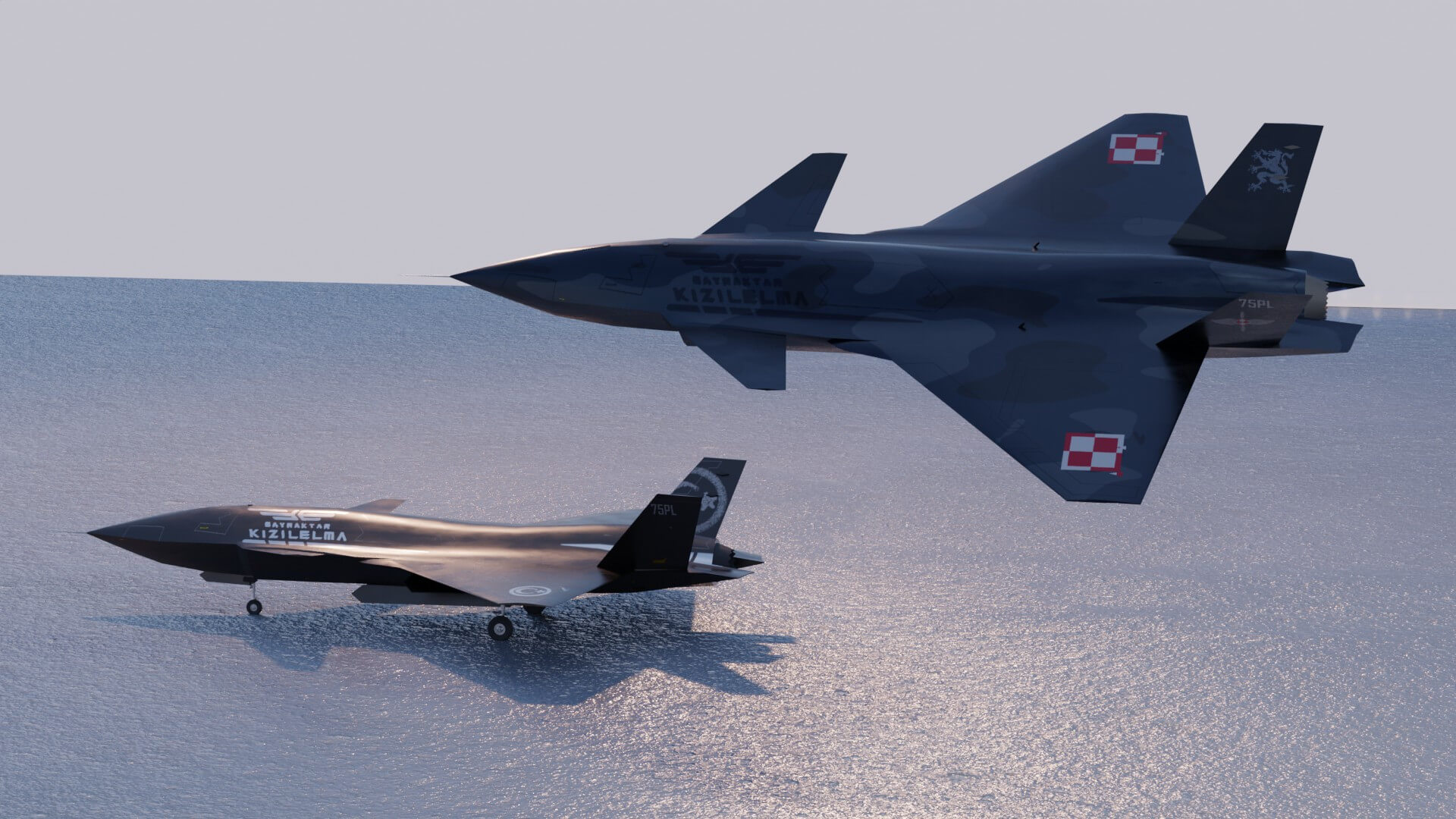 Bayraktar Kizilelma - 3D Model by NETRUNNER_pl