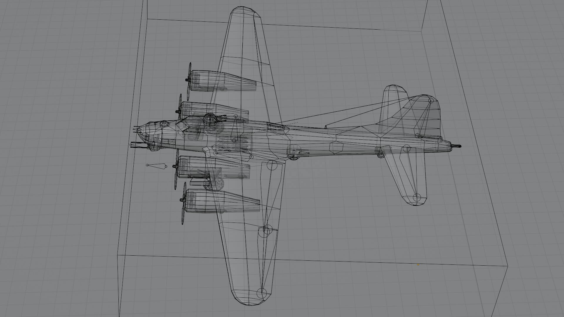 Boeing B-17 Flying Fortress 3D Model by NETRUNNER_pl
