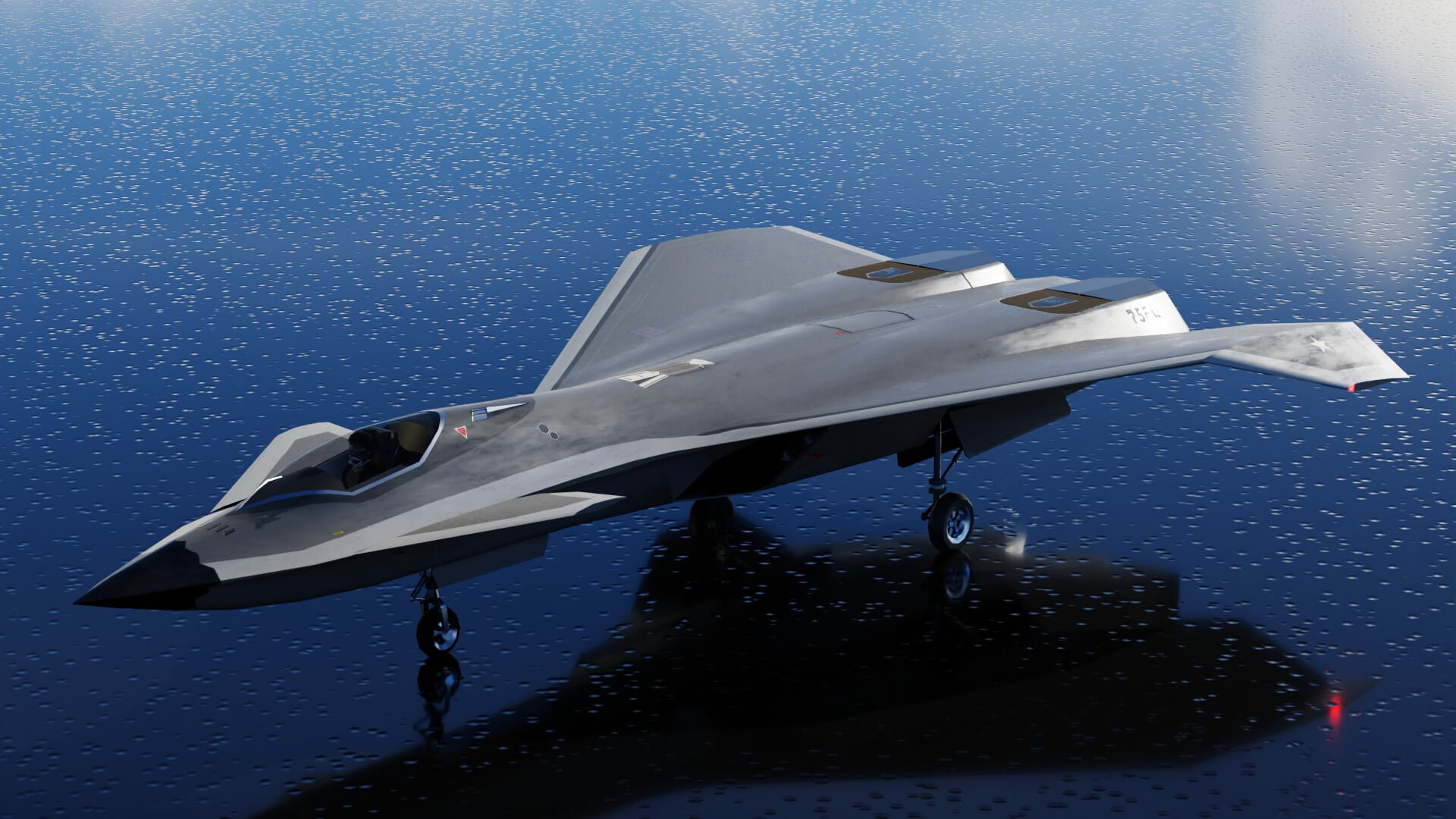 Boeing F-47 Thunderstorm NGAD 3D Model by NETRUNNER_pl