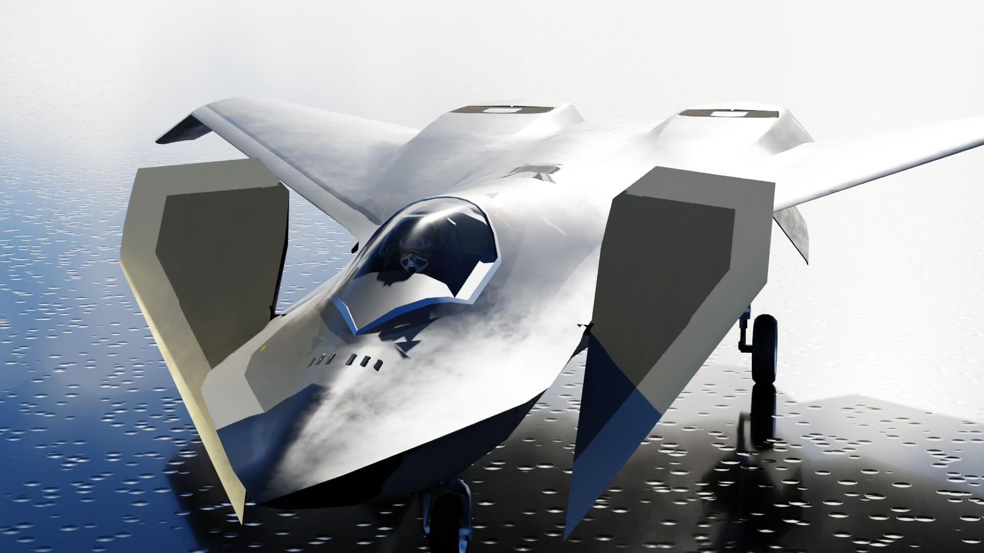 Boeing F-47 Thunderstorm NGAD 3D Model by NETRUNNER_pl