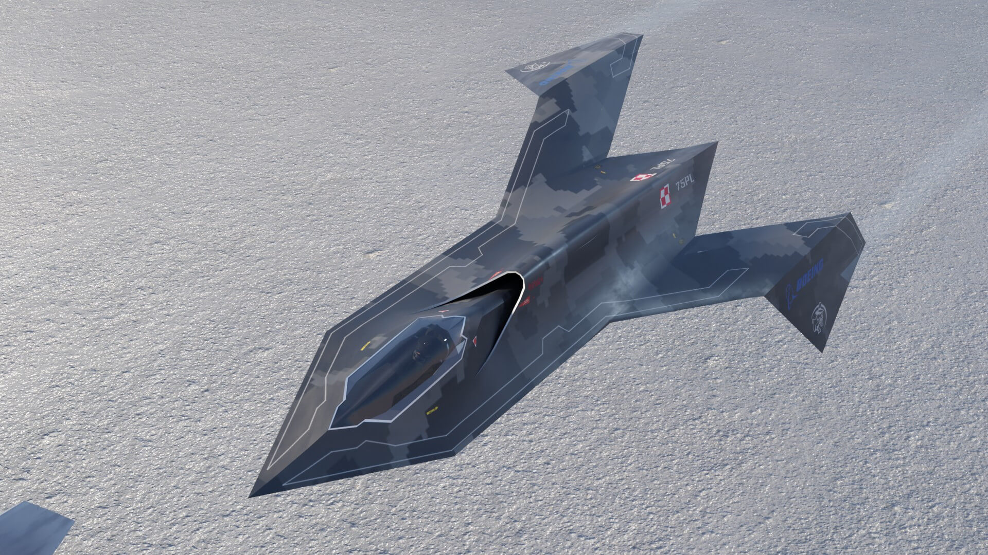 Boeing YF-118 Bird of Prey 3D Model by NETRUNNER_pl