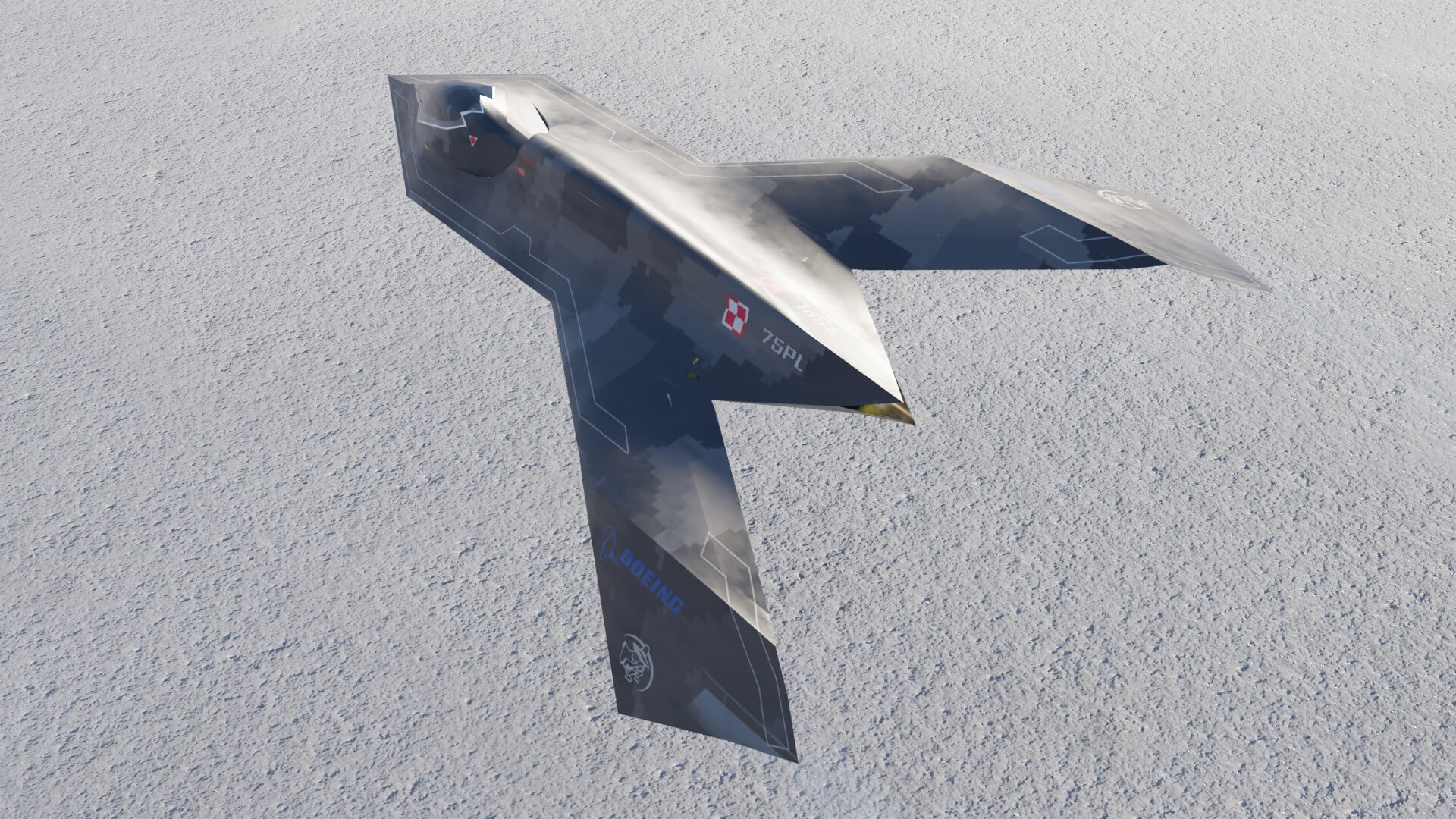 Boeing YF-118 Bird of Prey 3D Model by NETRUNNER_pl