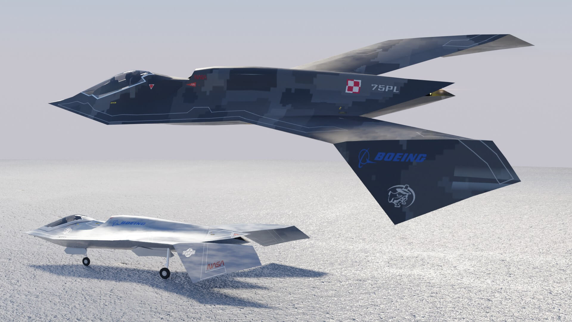 Boeing YF-118 Bird of Prey 3D Model by NETRUNNER_pl