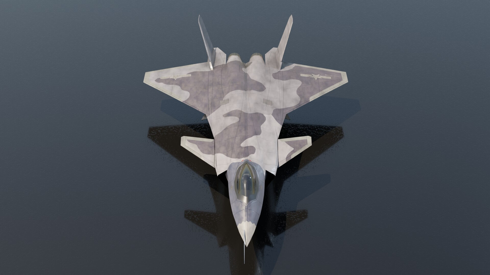 Chengdu J-20 Mighty Dragon 3D Model by NETRUNNER_pl