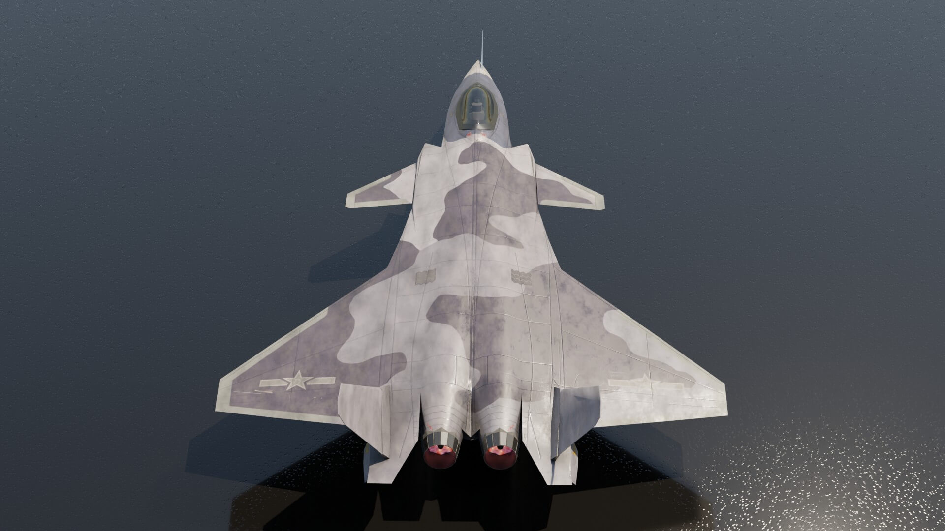 Chengdu J-20 Mighty Dragon 3D Model by NETRUNNER_pl