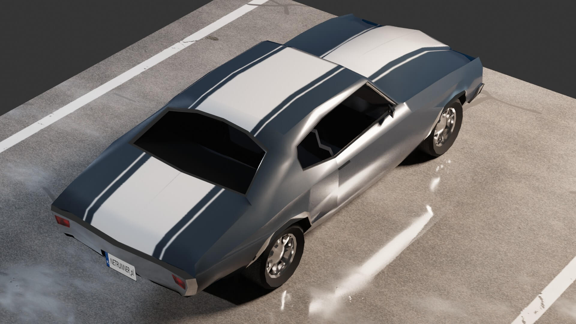 Chevrolet Chevelle 1970 - 3D Model by NETRUNNER_pl