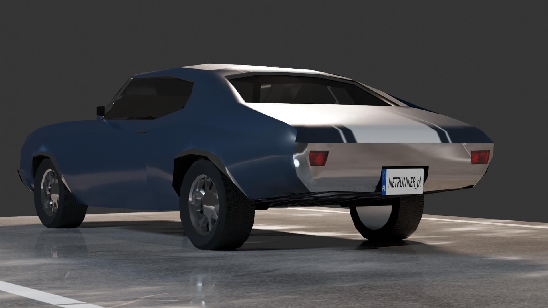 Chevrolet Chevelle 1970 - 3D Model by NETRUNNER_pl