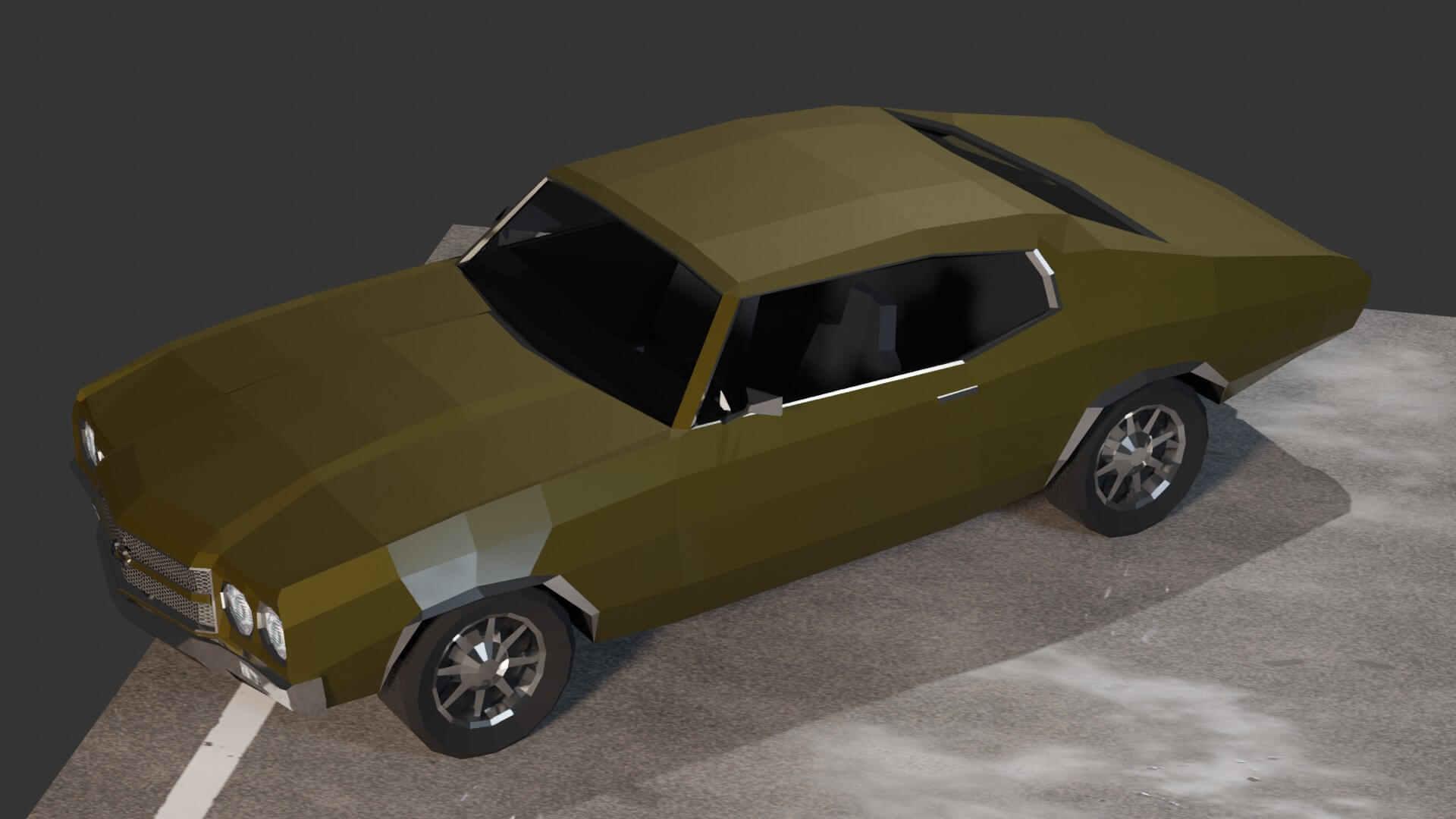 Chevrolet Chevelle 1970 - 3D Model by NETRUNNER_pl