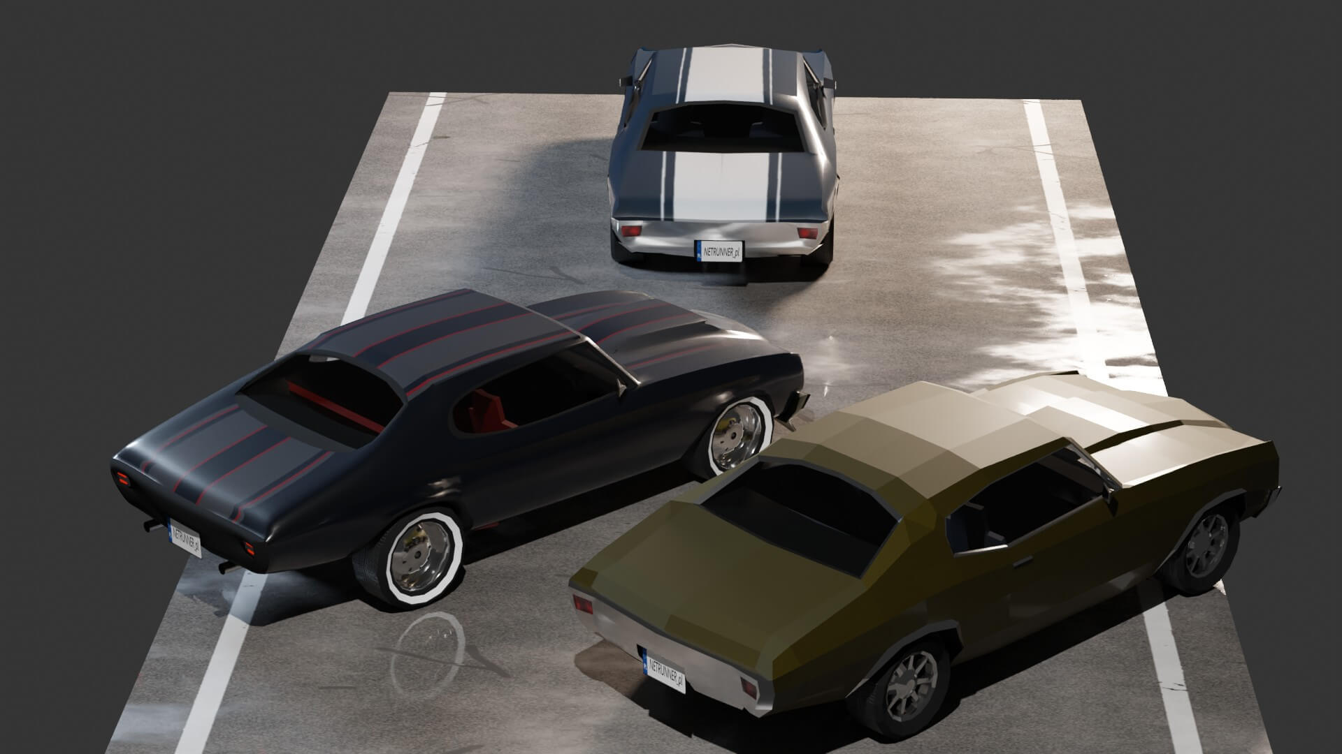 Chevrolet Chevelle 1970 - 3D Model by NETRUNNER_pl