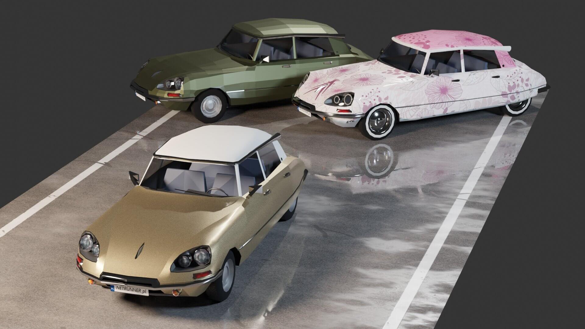 Citroen DS - 3D Model by NETRUNNER_pl