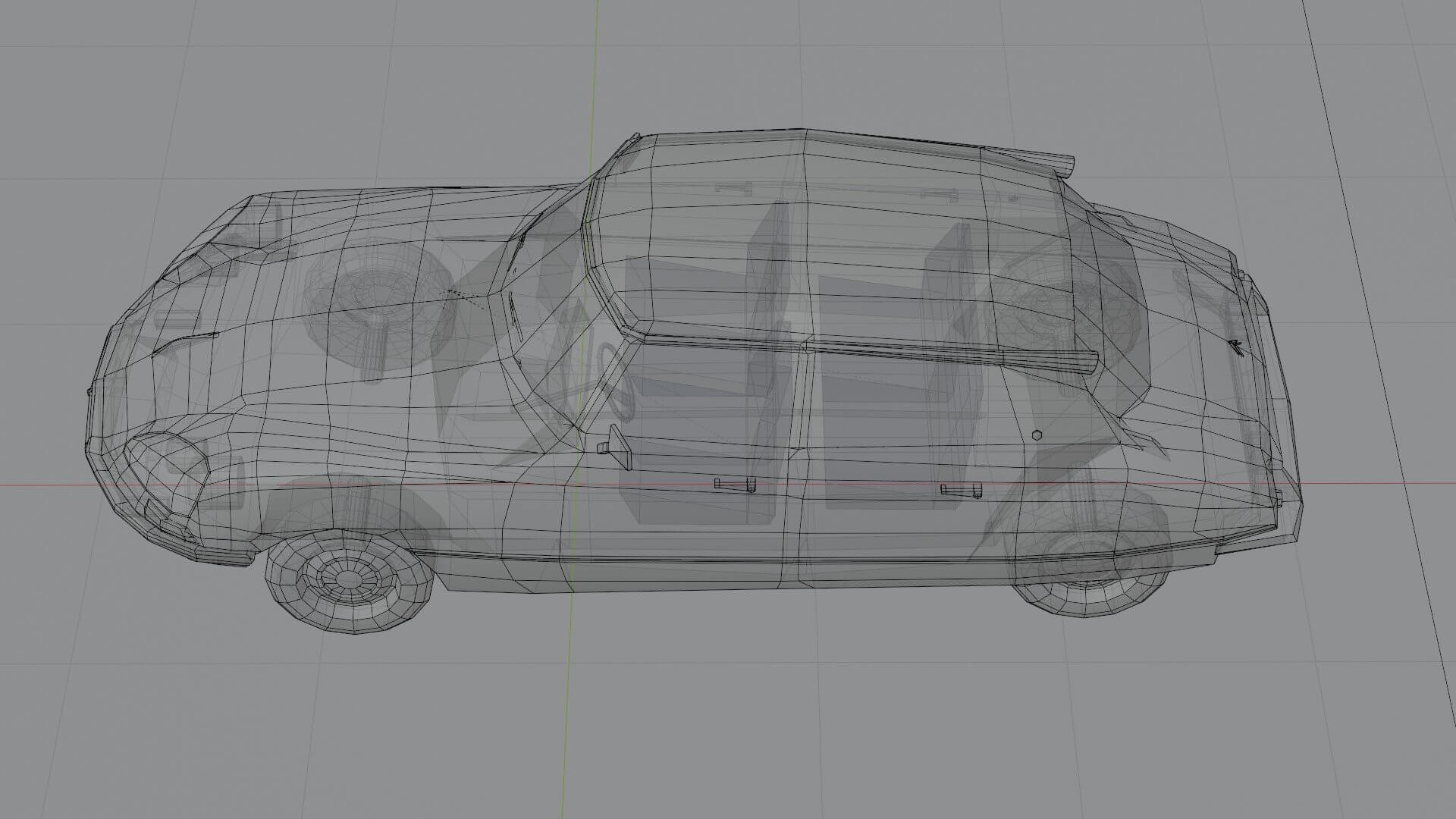Citroen DS - 3D Model by NETRUNNER_pl