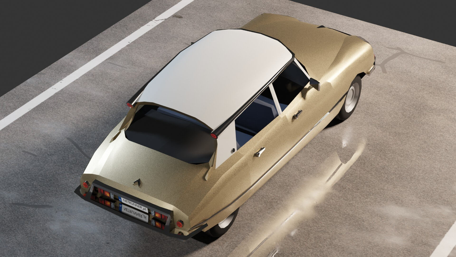 Citroen DS - 3D Model by NETRUNNER_pl