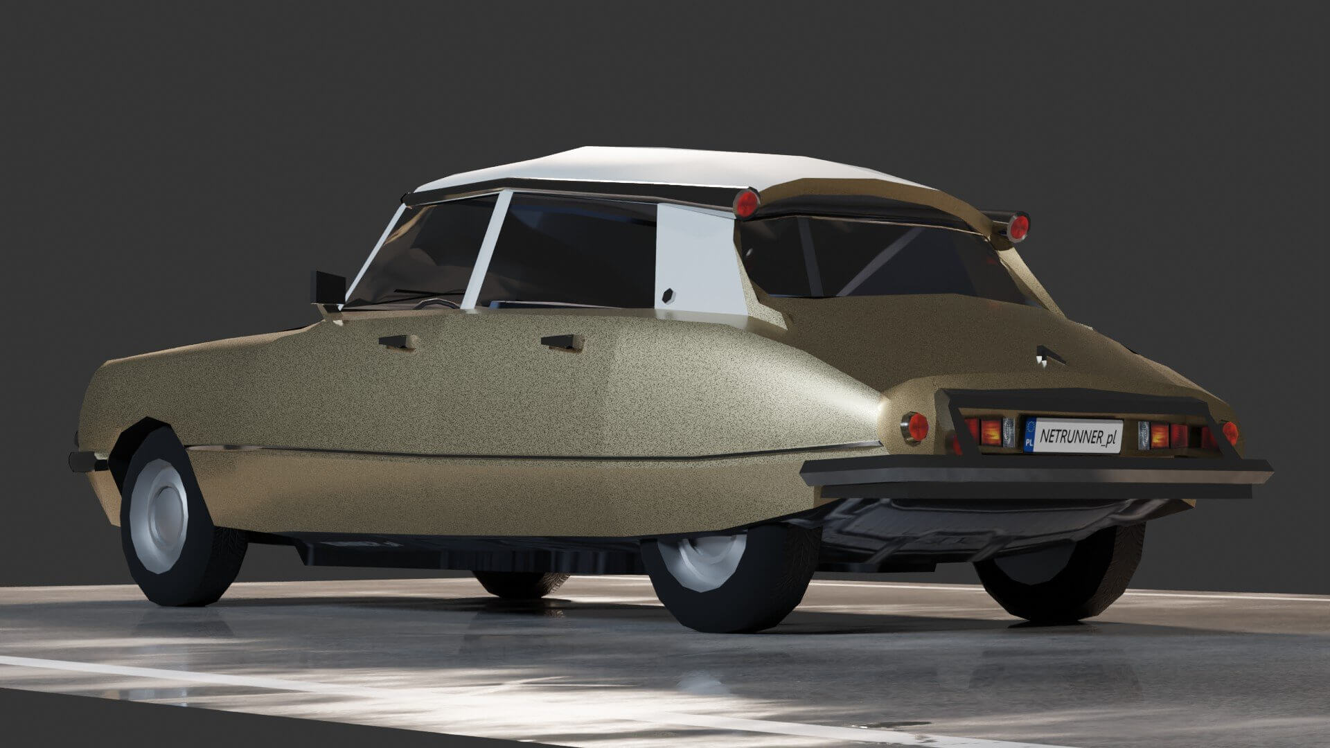 Citroen DS - 3D Model by NETRUNNER_pl