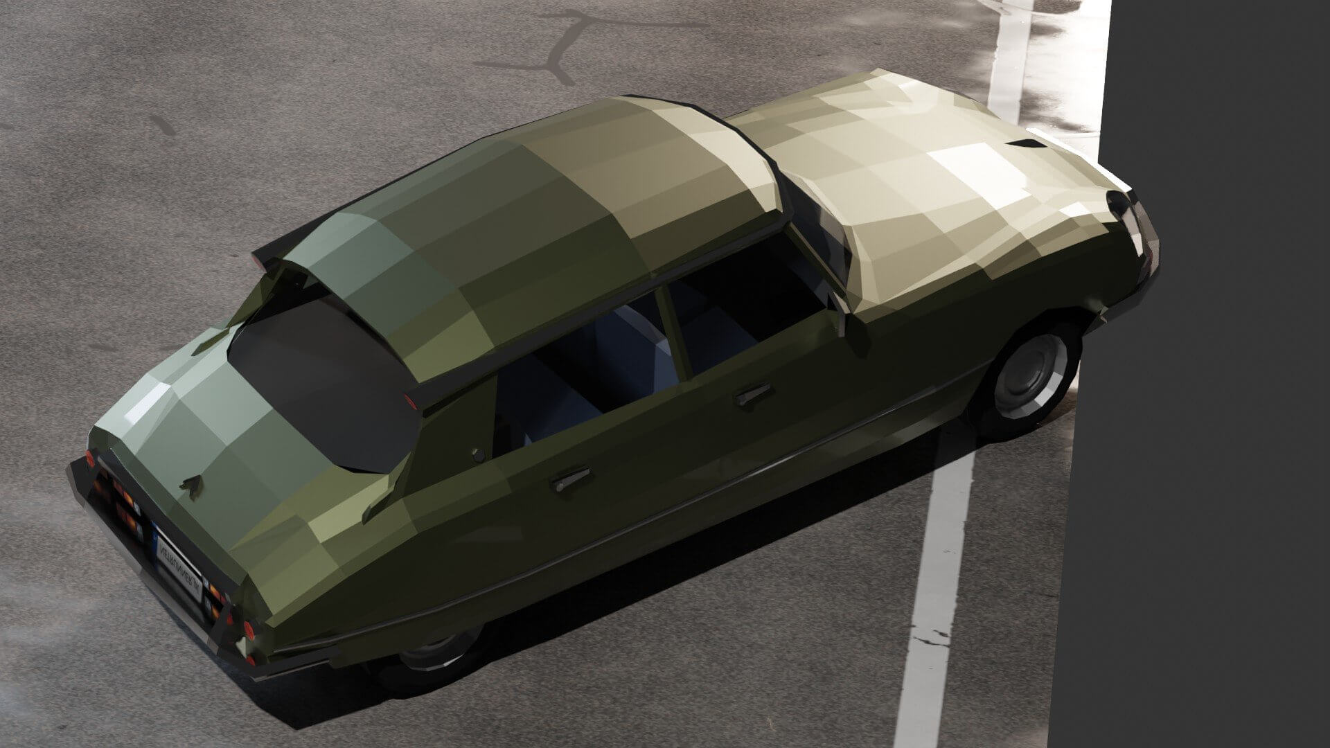 Citroen DS - 3D Model by NETRUNNER_pl